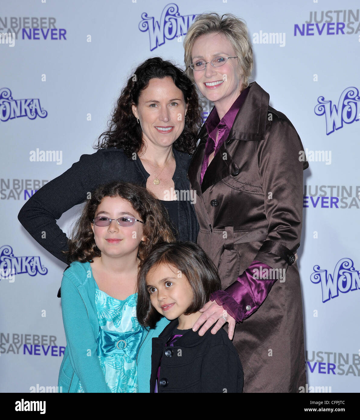 Jane Lynch and Laura Embry Los Angeles Premiere of "Justin Bieber ...