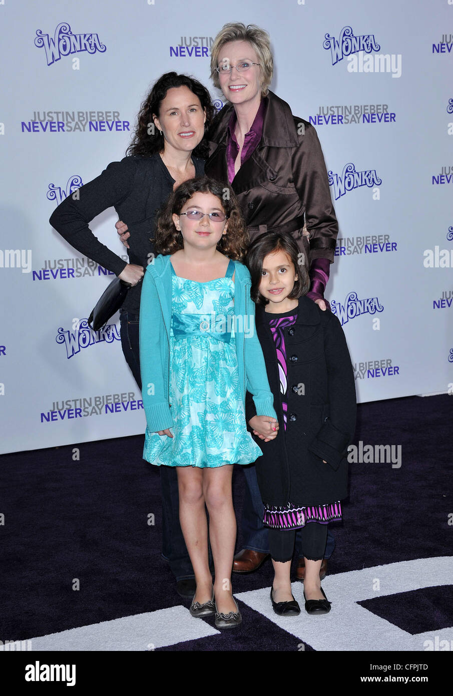 Jane Lynch and Laura Embry Los Angeles Premiere of "Justin Bieber ...