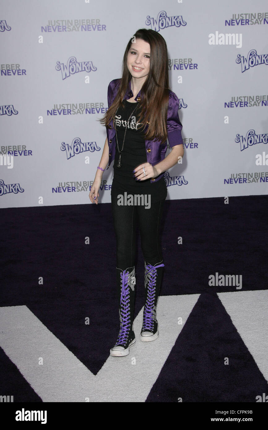 Saige Ryan Campbell Los Angeles Premiere of "Justin Bieber: Never Say ...
