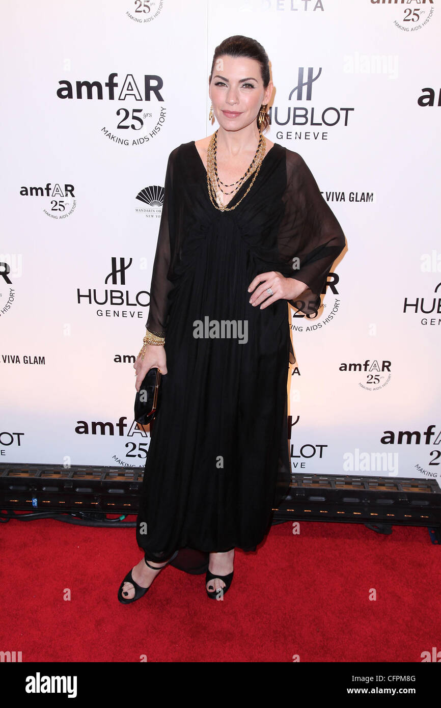 Julianna Margulies AmFar's New York Gala 2011 ahead of Mercedes-Benz ...