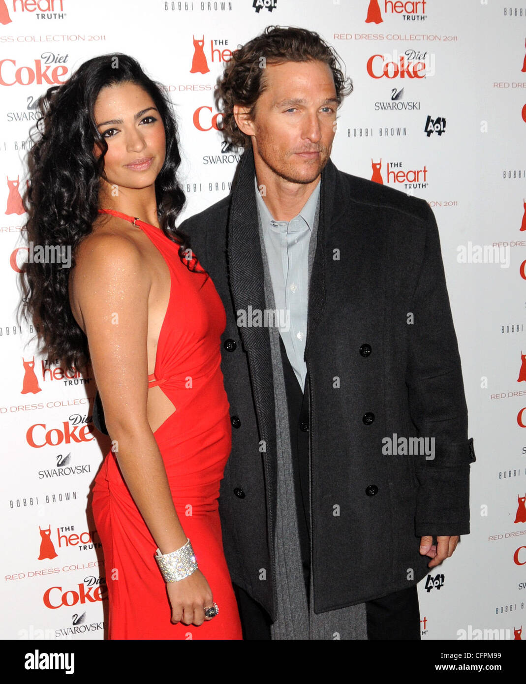 Camila Alves and Matthew McConaughey Mercedes-Benz IMG New York Fashion ...