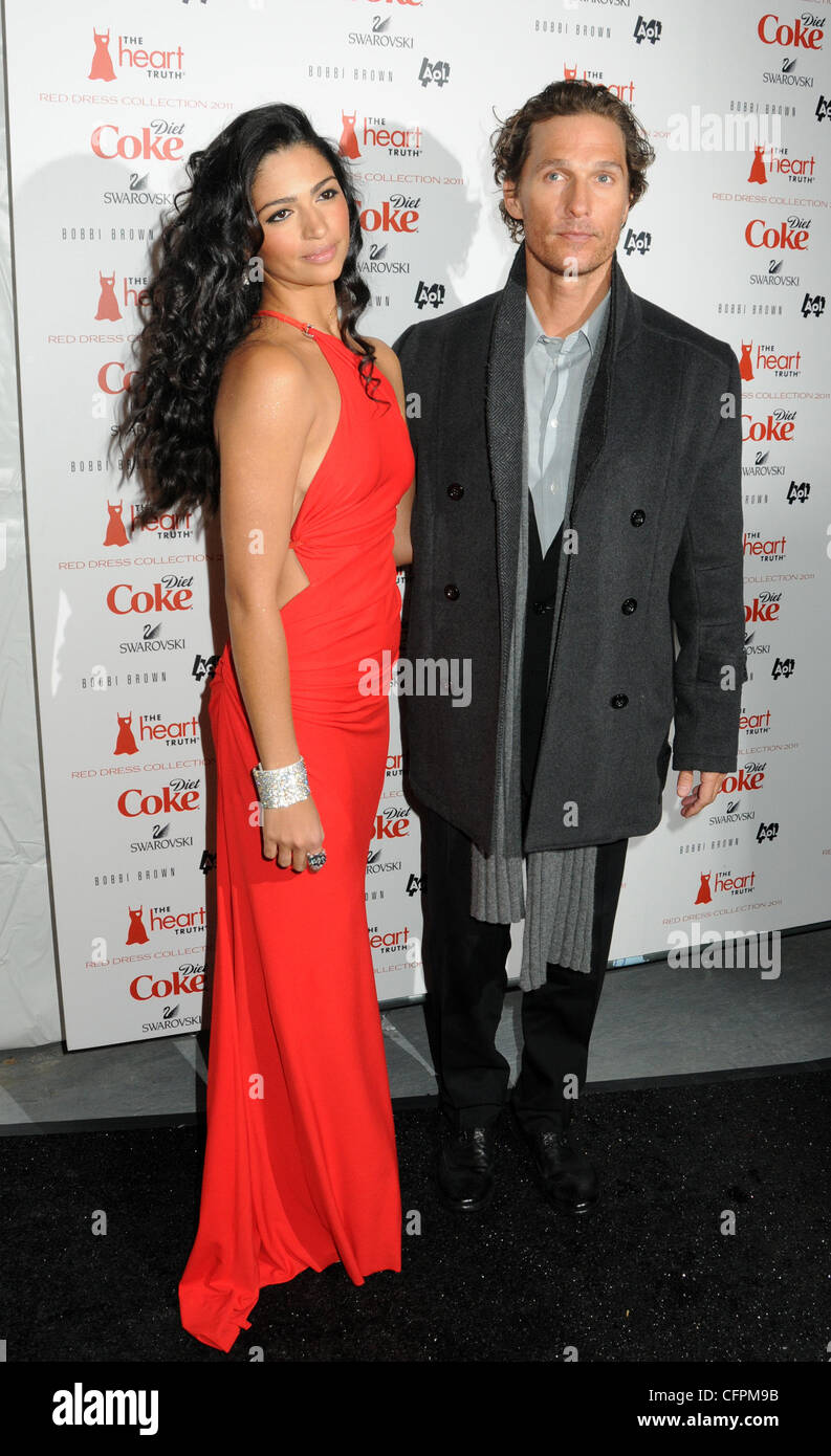 Camila Alves and Matthew McConaughey Mercedes-Benz IMG New York Fashion ...