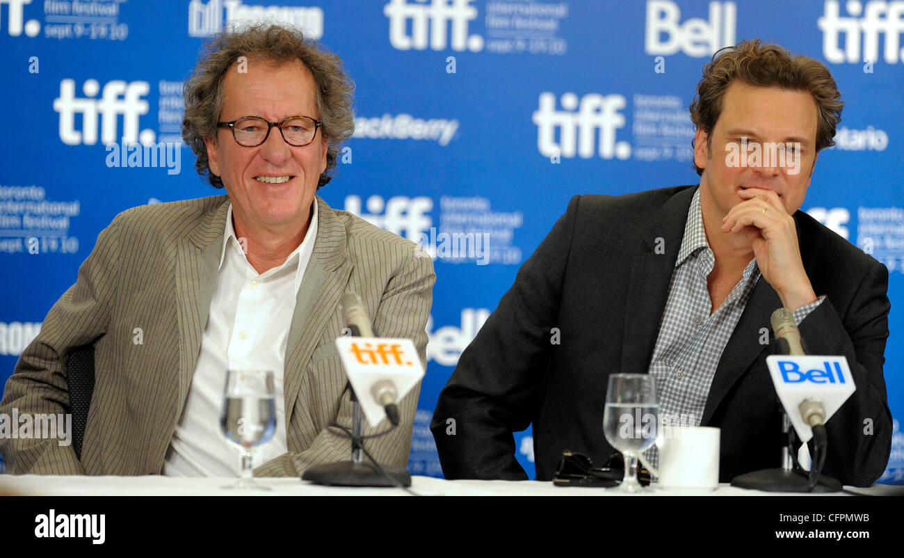 Geoffrey Rush and Colin Firth The 35th Toronto International Film ...
