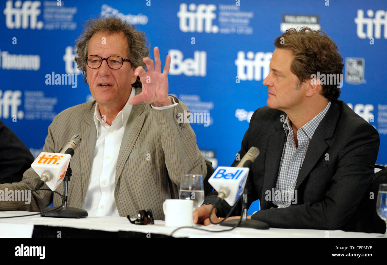 Geoffrey Rush and Colin Firth The 35th Toronto International Film ...