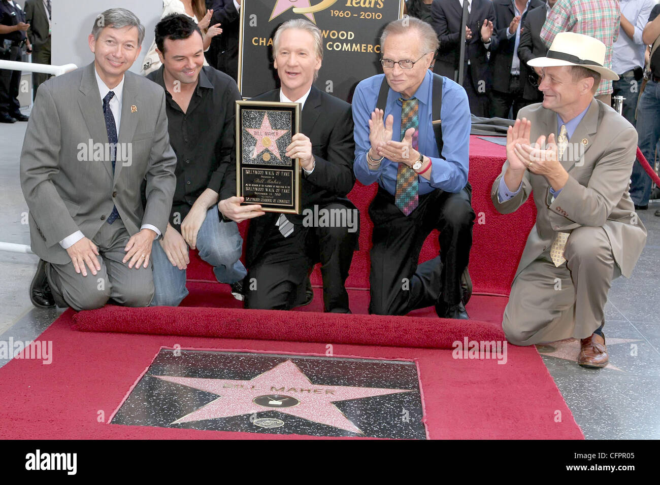 Seth MacFarlane, Bill Maher and Larry King Bill Maher receives the 2 ...