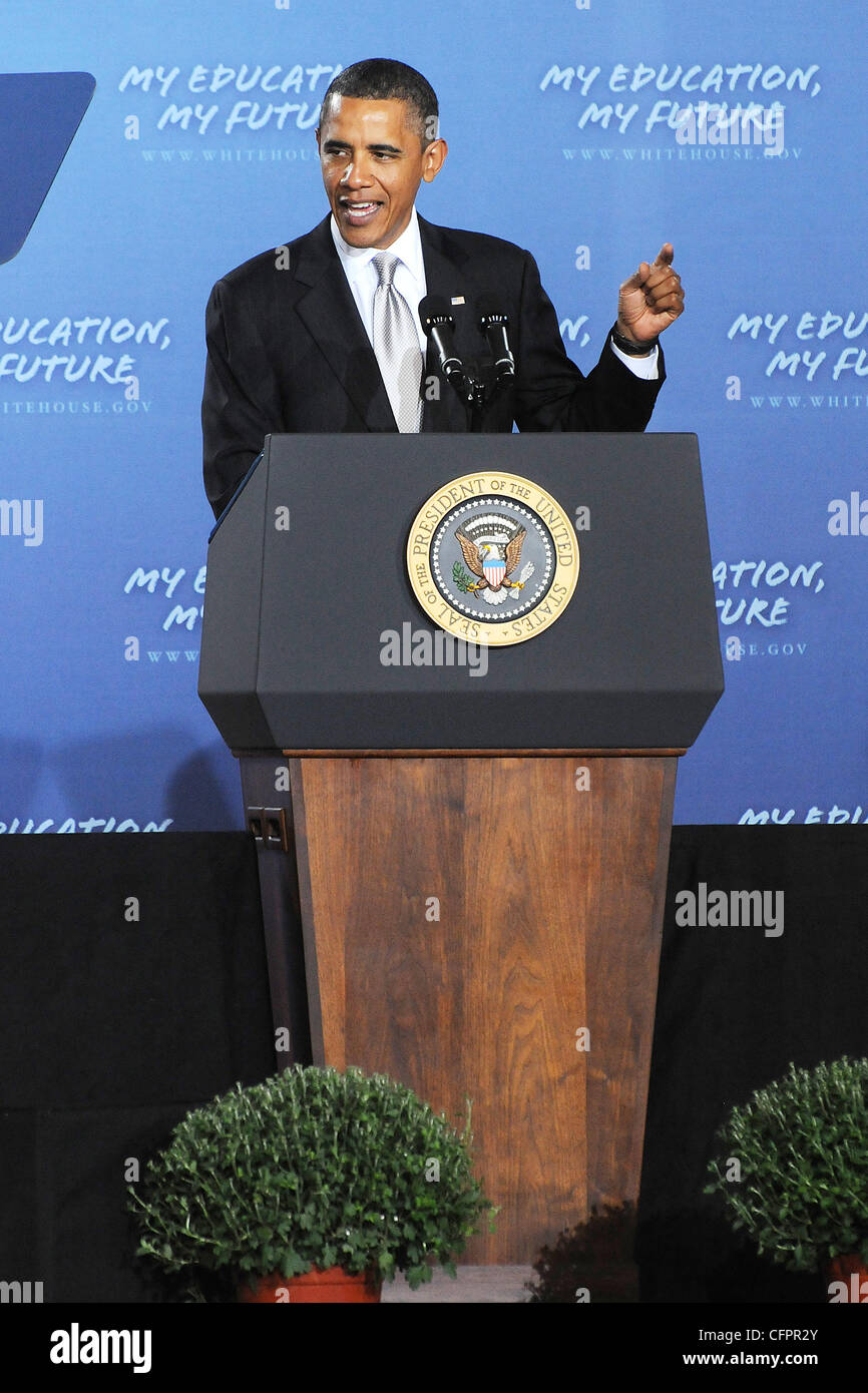 U.S. President Barack Obama delivers his 2nd annual Back-to-School ...