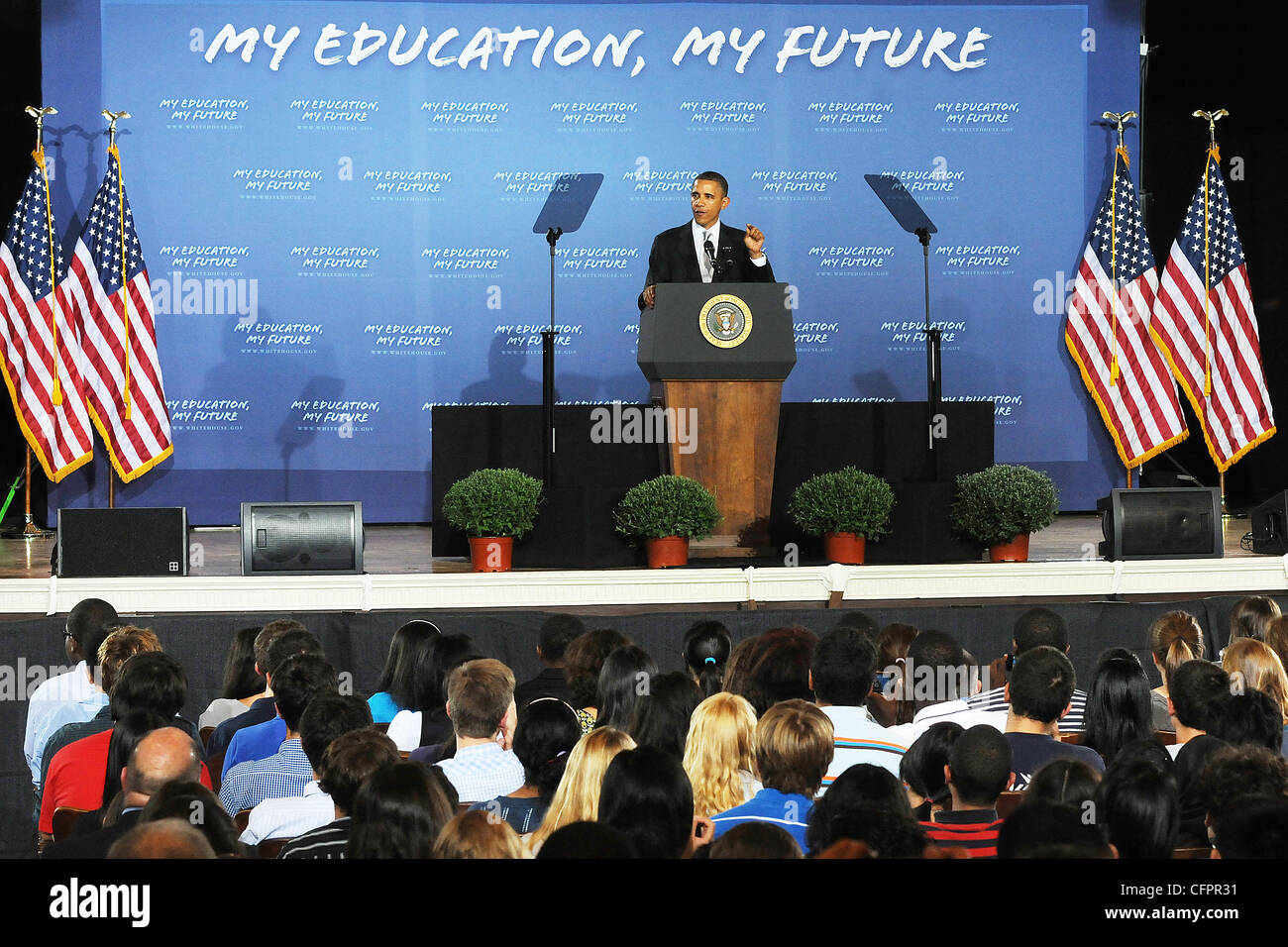 U.S. President Barack Obama delivers his 2nd annual Back-to-School ...