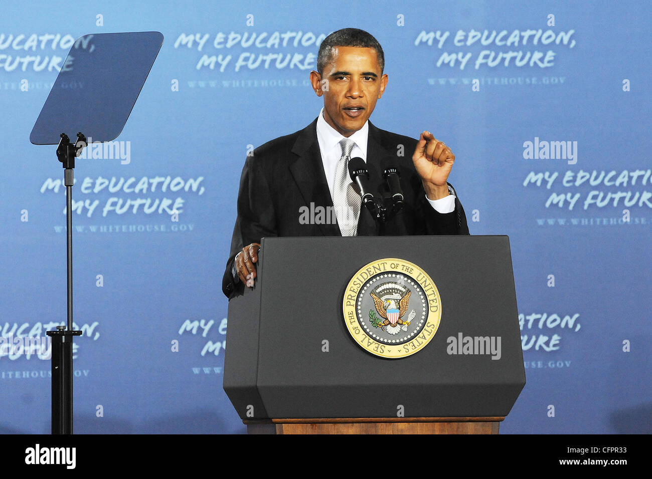 U.S. President Barack Obama delivers his 2nd annual Back-to-School ...