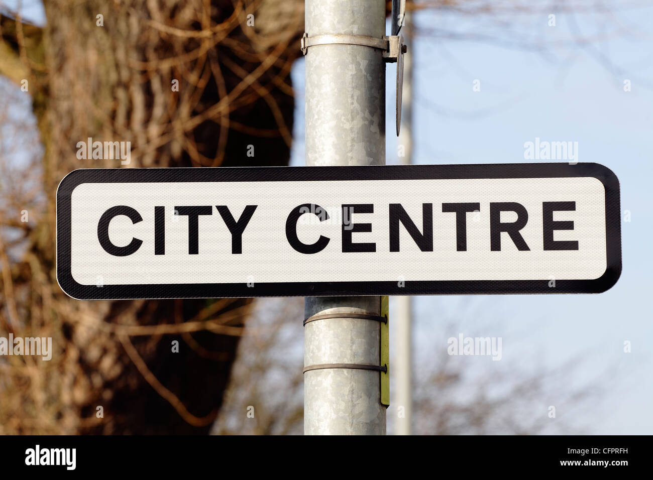 City centre sign hi-res stock photography and images - Alamy