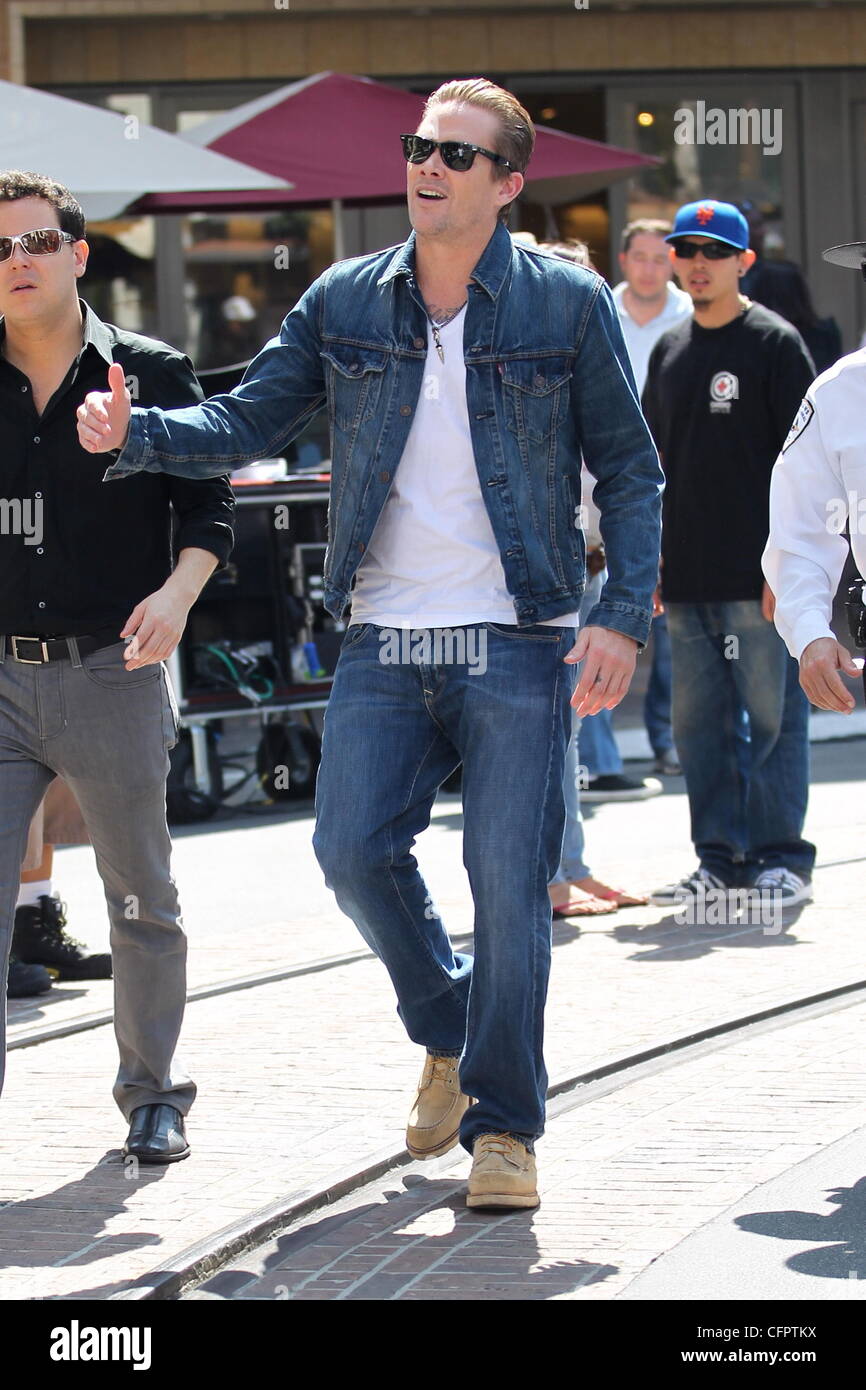 Mark McGrath arriving at The Grove in Hollywood for an interview on ...
