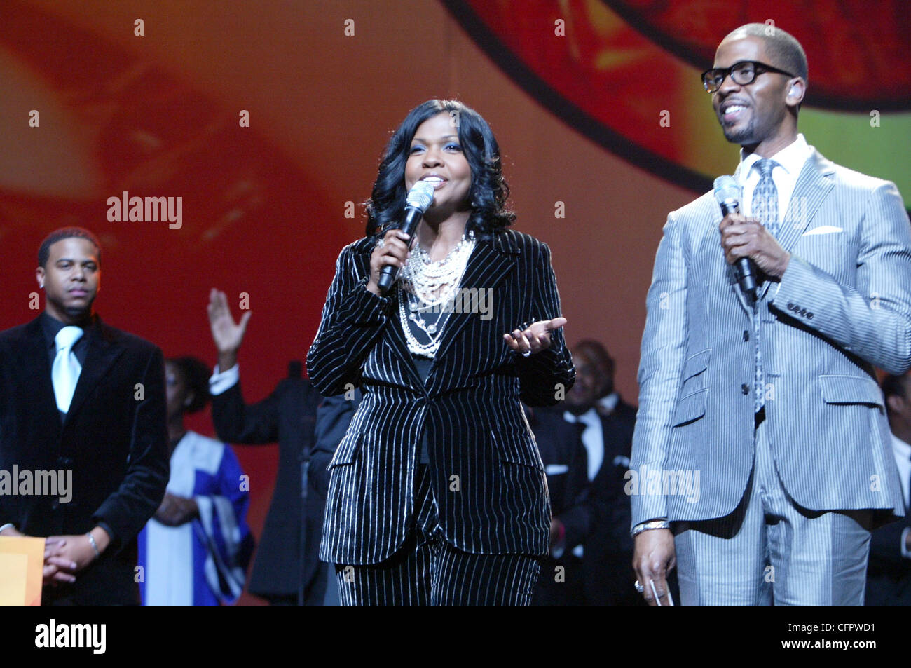 Hosts Cece Winans and Donald Lawrence Verizon's How Sweet The Sound ...