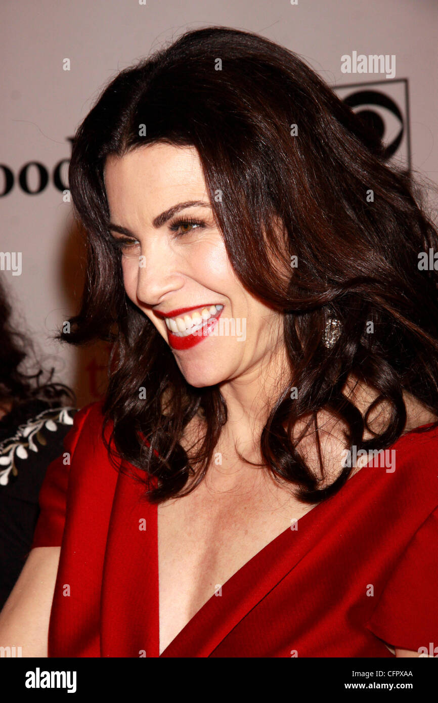 Julianna Margulies wearing a J.Mendel dress A red carpet party ...