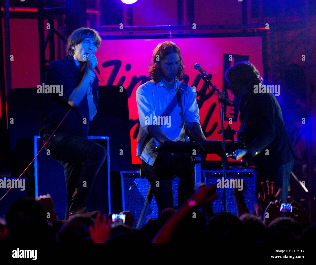 Thomas Mars Phoenix performing in concert for 'Jimmy Kimmel Live!' Los ...