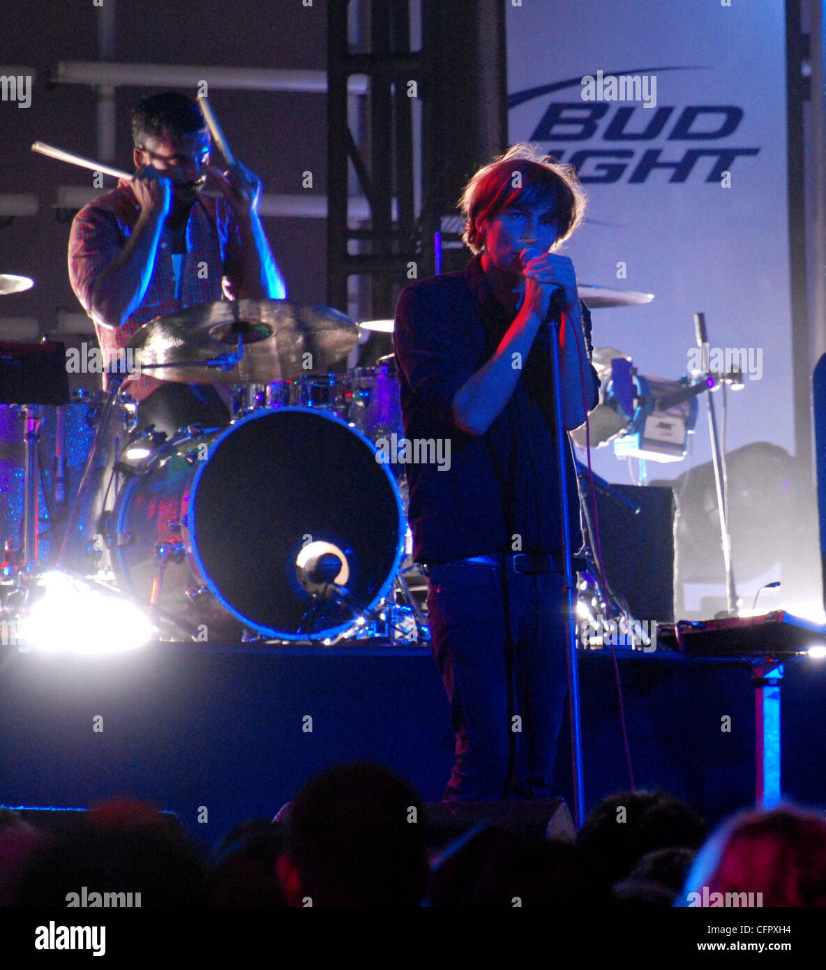 Thomas Mars Phoenix performing in concert for 'Jimmy Kimmel Live!' Los ...