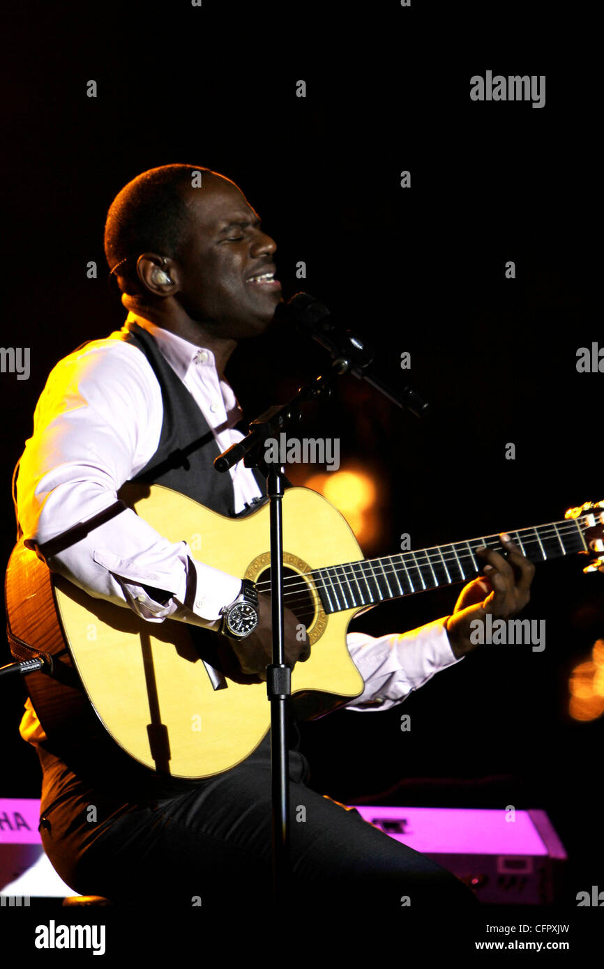 Brian McKnight performs at the 'Songs For Hope' event, held at The ...
