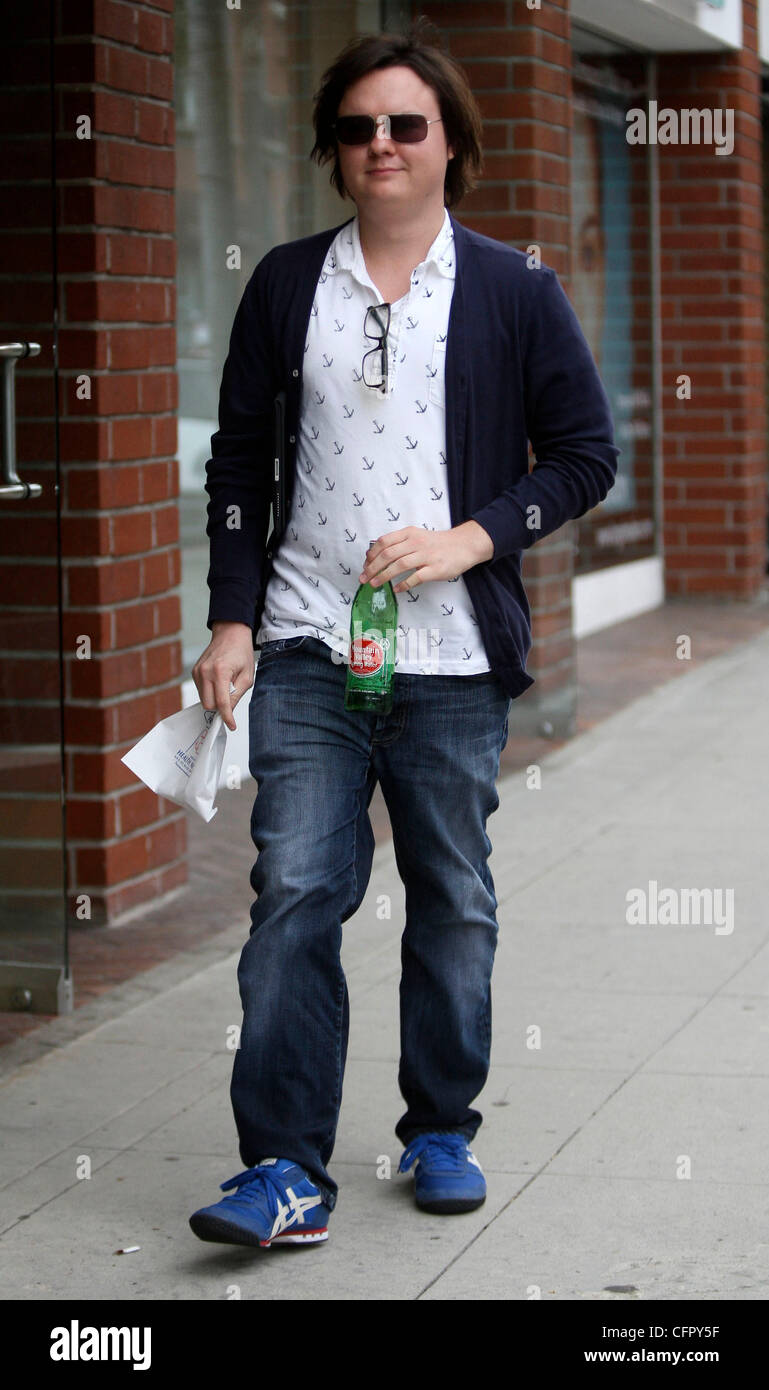 Clark Duke leaving a 'Judi's Deli' in Beverly Hills. Los Angeles ...