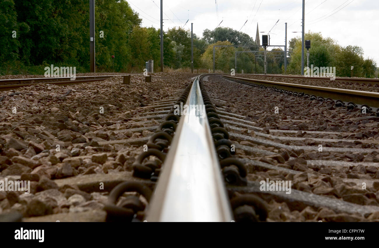 Railway line railroad track hi-res stock photography and images - Alamy