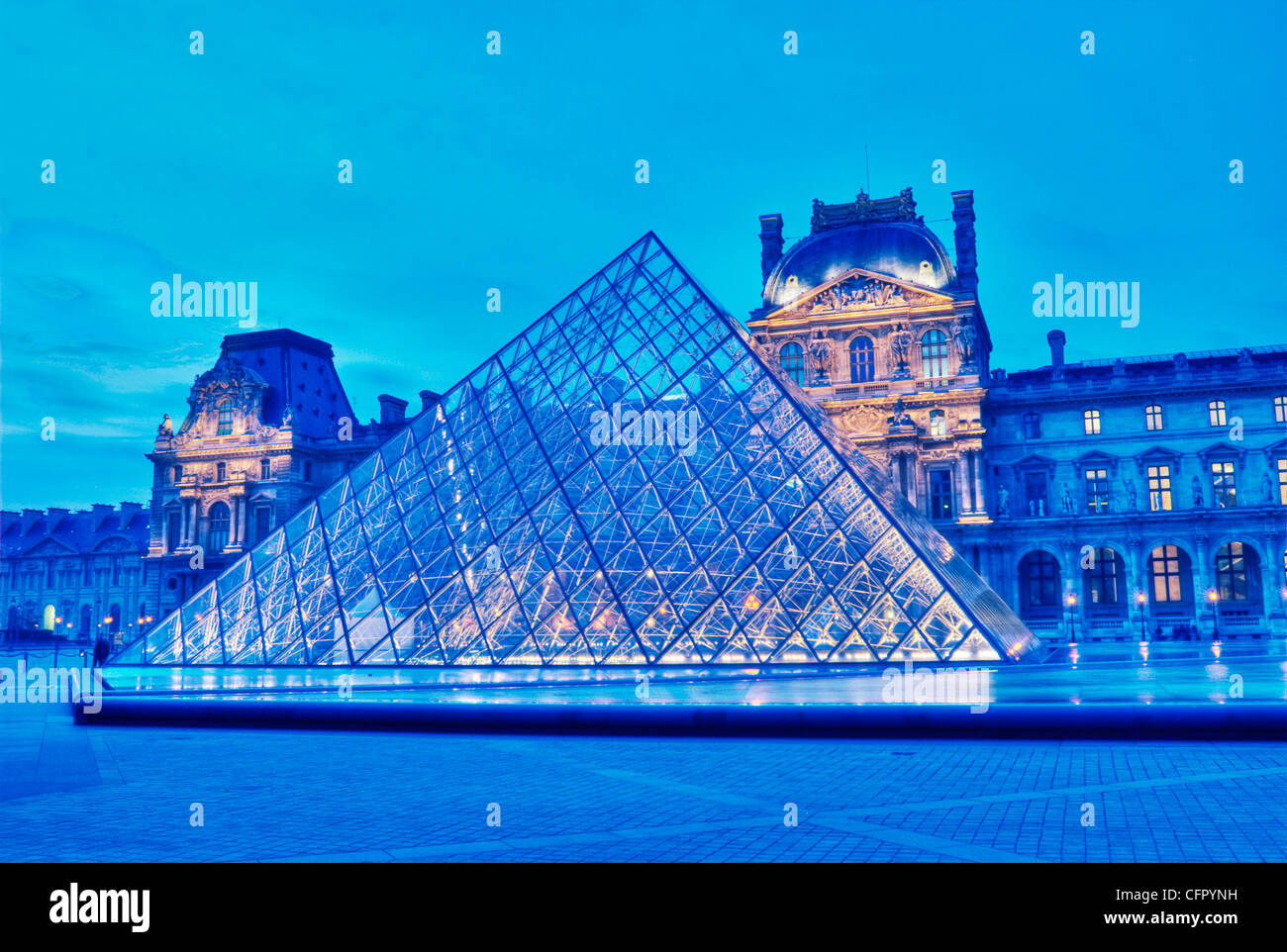 Louvre pyramids hi-res stock photography and images - Alamy