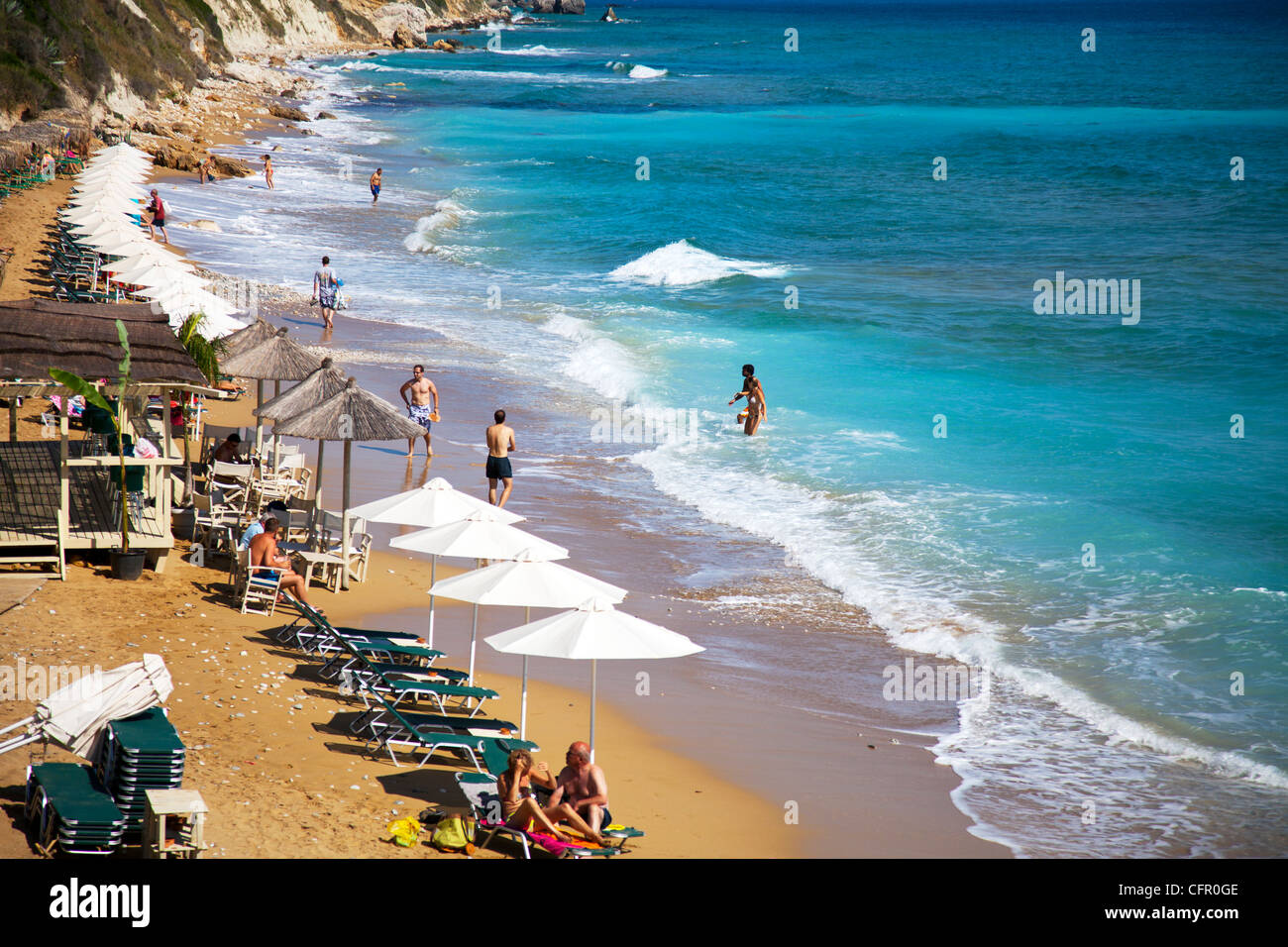 Avithos is a beach located at the southern part of Kefalonia Stock ...