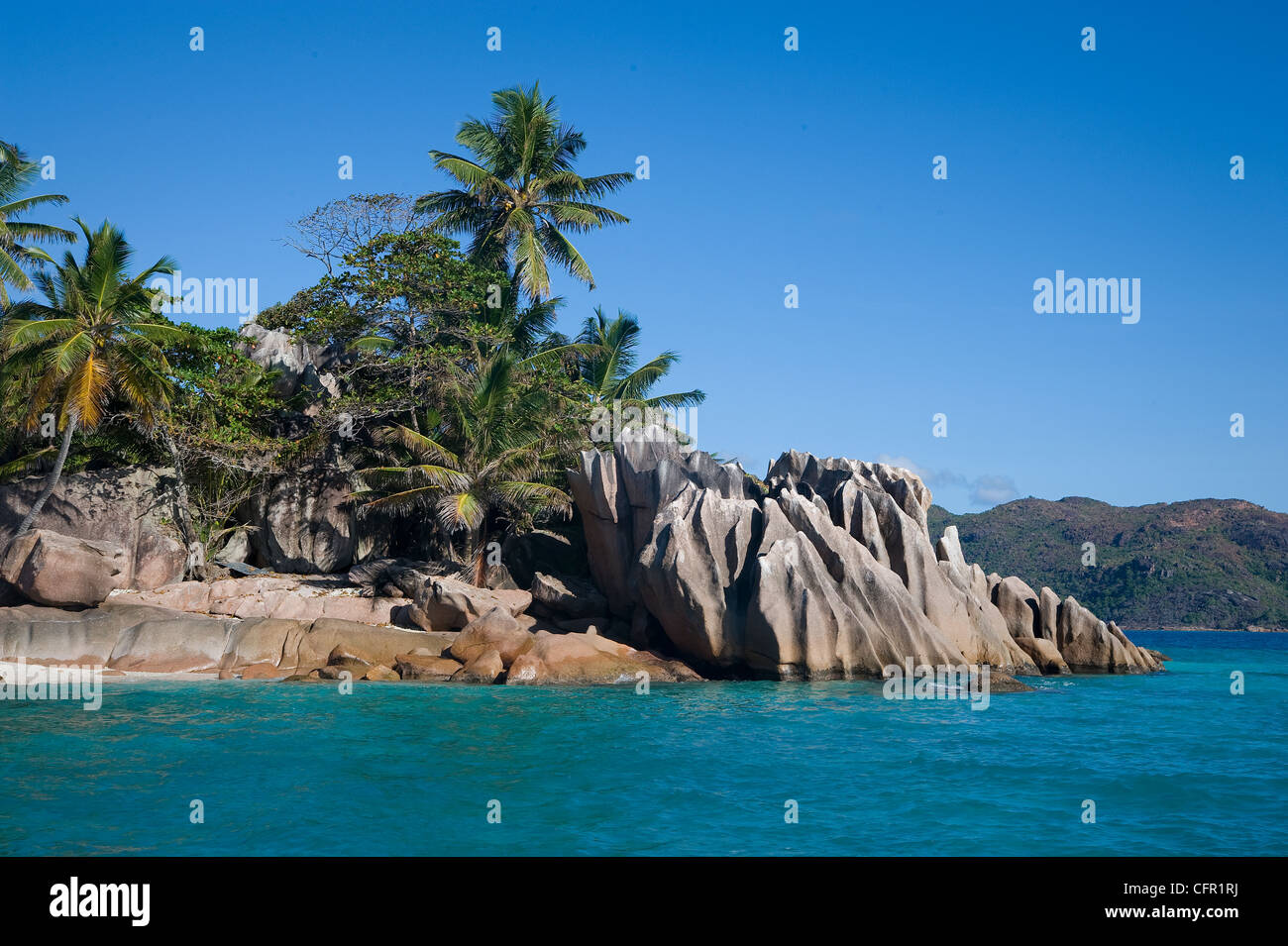 St. Pierre, a deserted island in front of Prasline, one of the 3 main ...