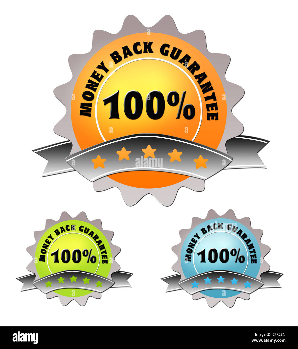 100% money back guarantee gold hi-res stock photography and images - Alamy