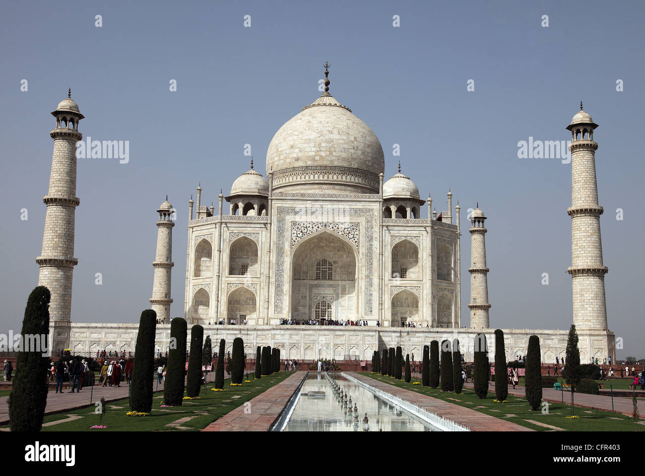 Front view of Taj Mahal,India Stock Photo - Alamy