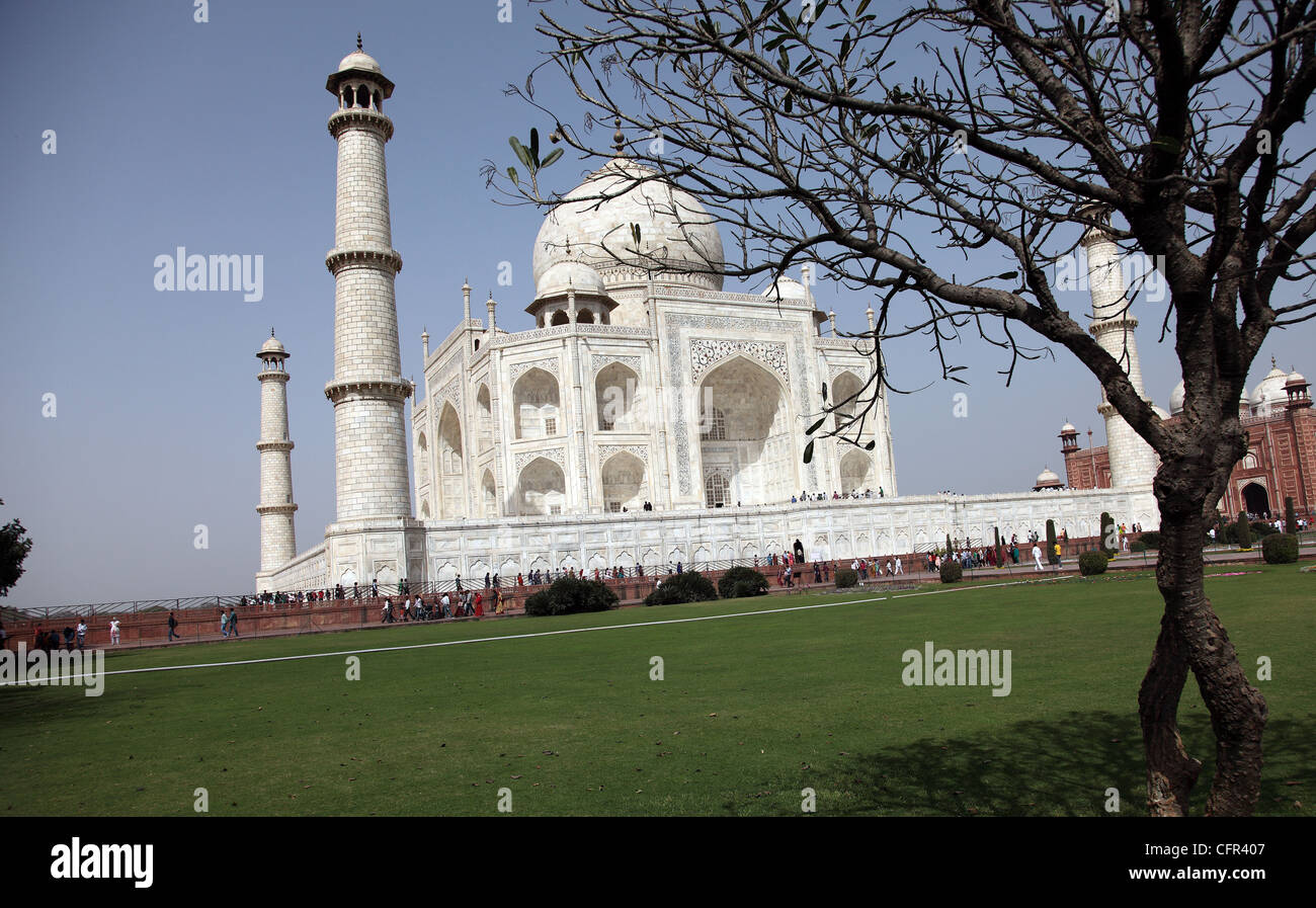Front view of Taj Mahal,India Stock Photo - Alamy