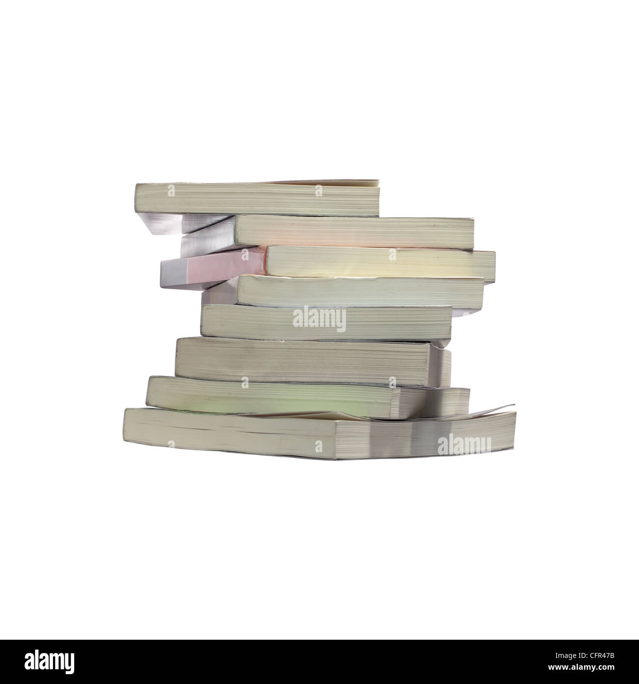 Books stack and spine Cut Out Stock Images & Pictures - Alamy