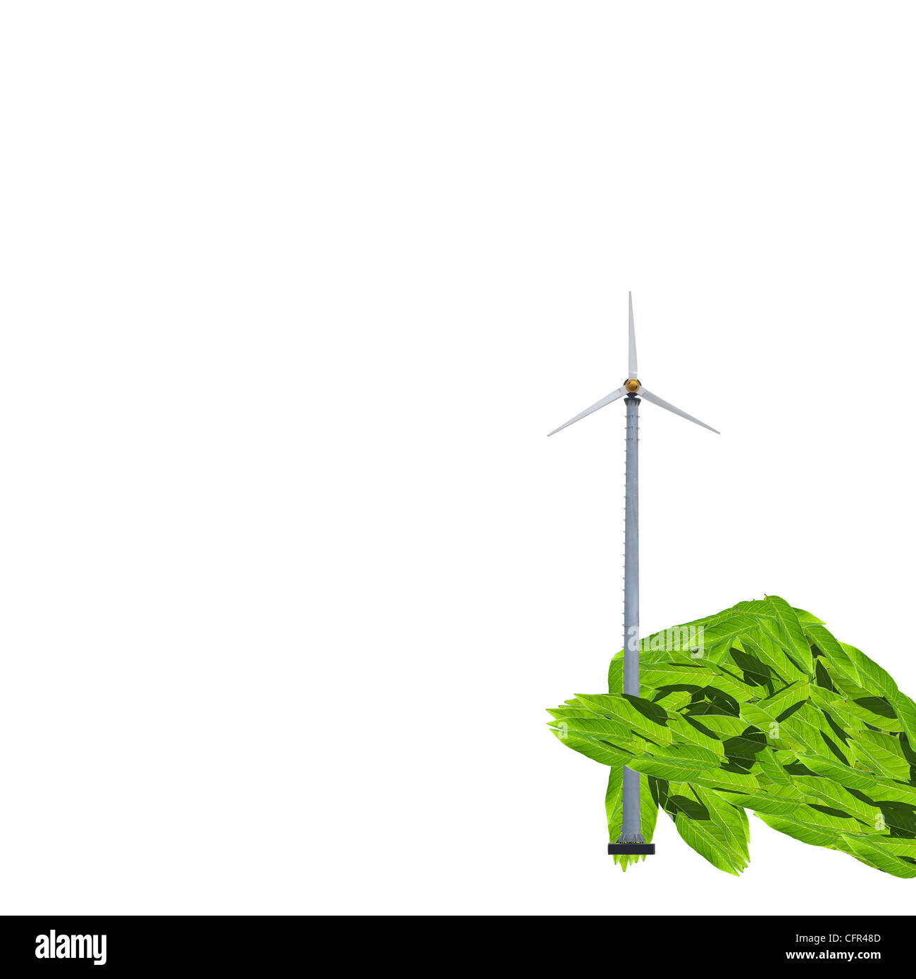 Natural hand holding a windmill Stock Photo - Alamy