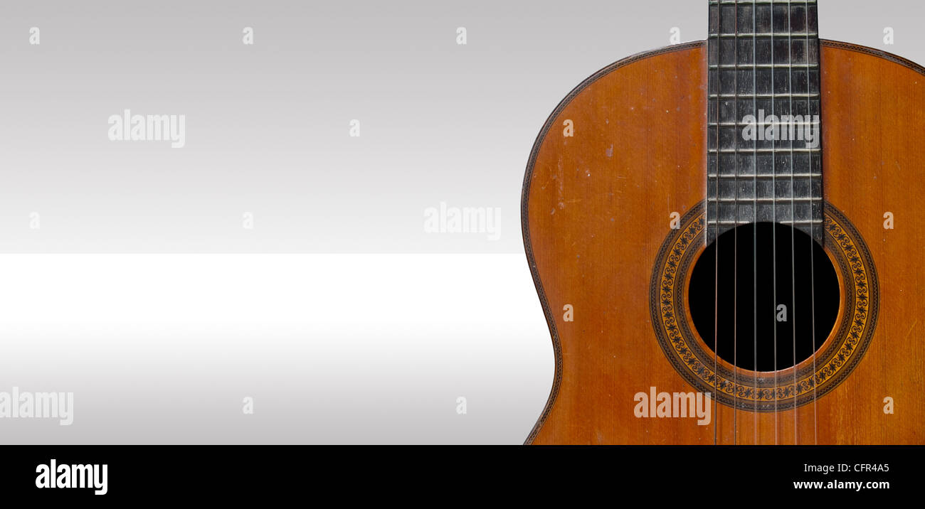 Black white classical guitar hi-res stock photography and images - Alamy
