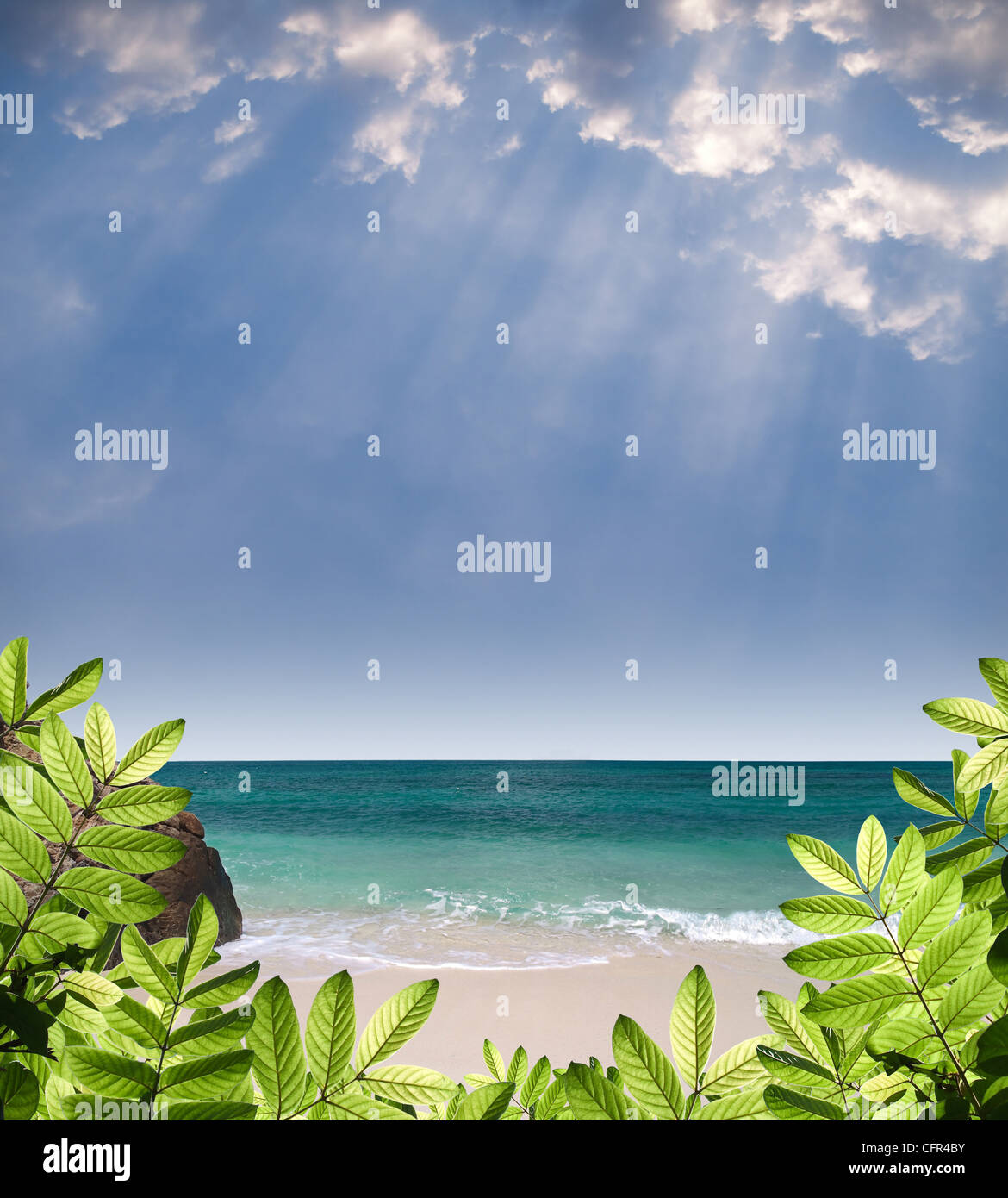Summer paradise view Stock Photo - Alamy