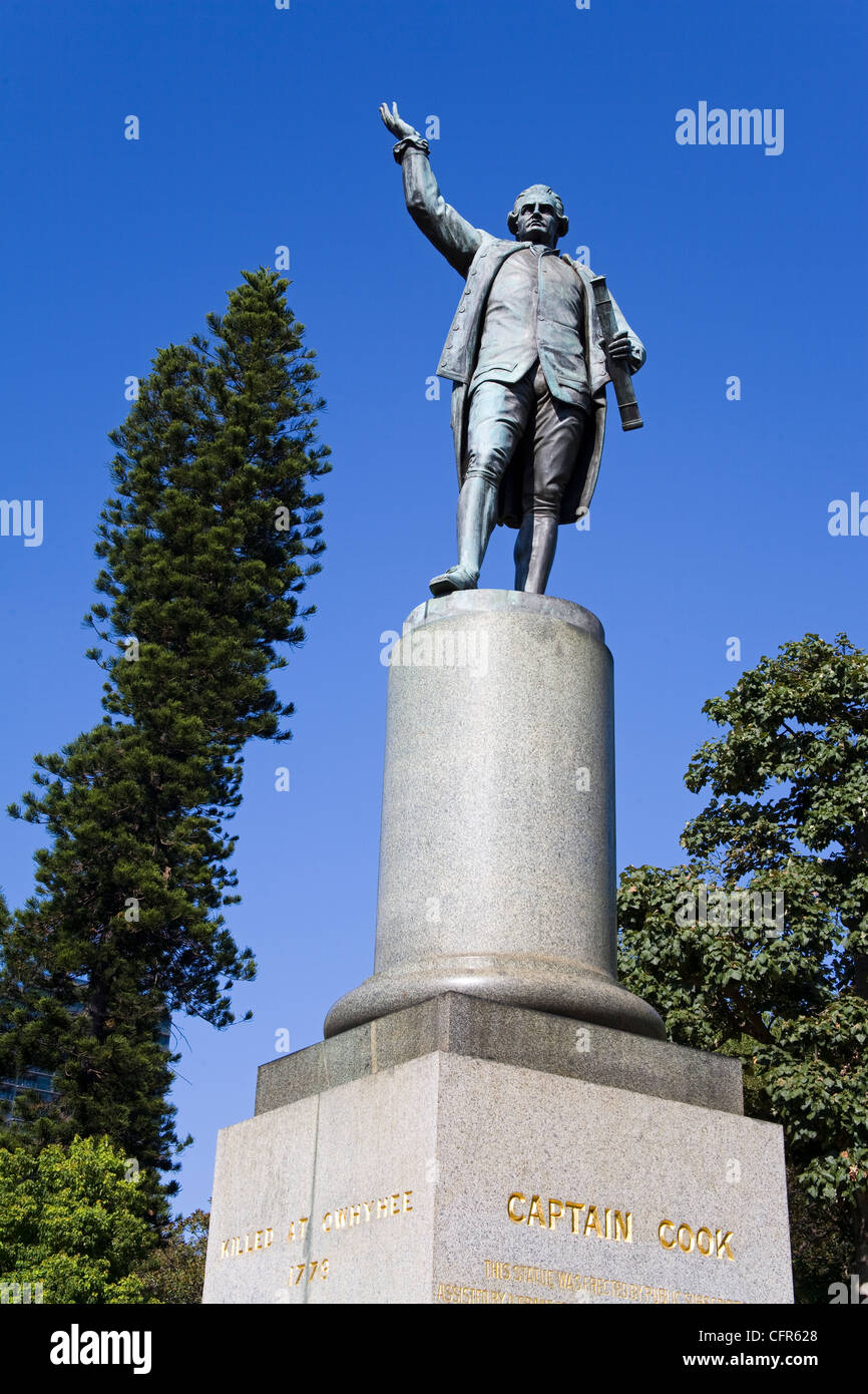Captain Cook Statue in Hyde Park, Central Business District, Sydney ...