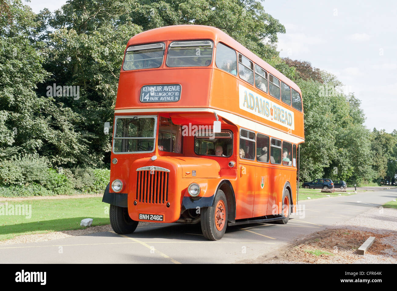A Northampton Corporation double decker red bus from the 1960s Stock ...