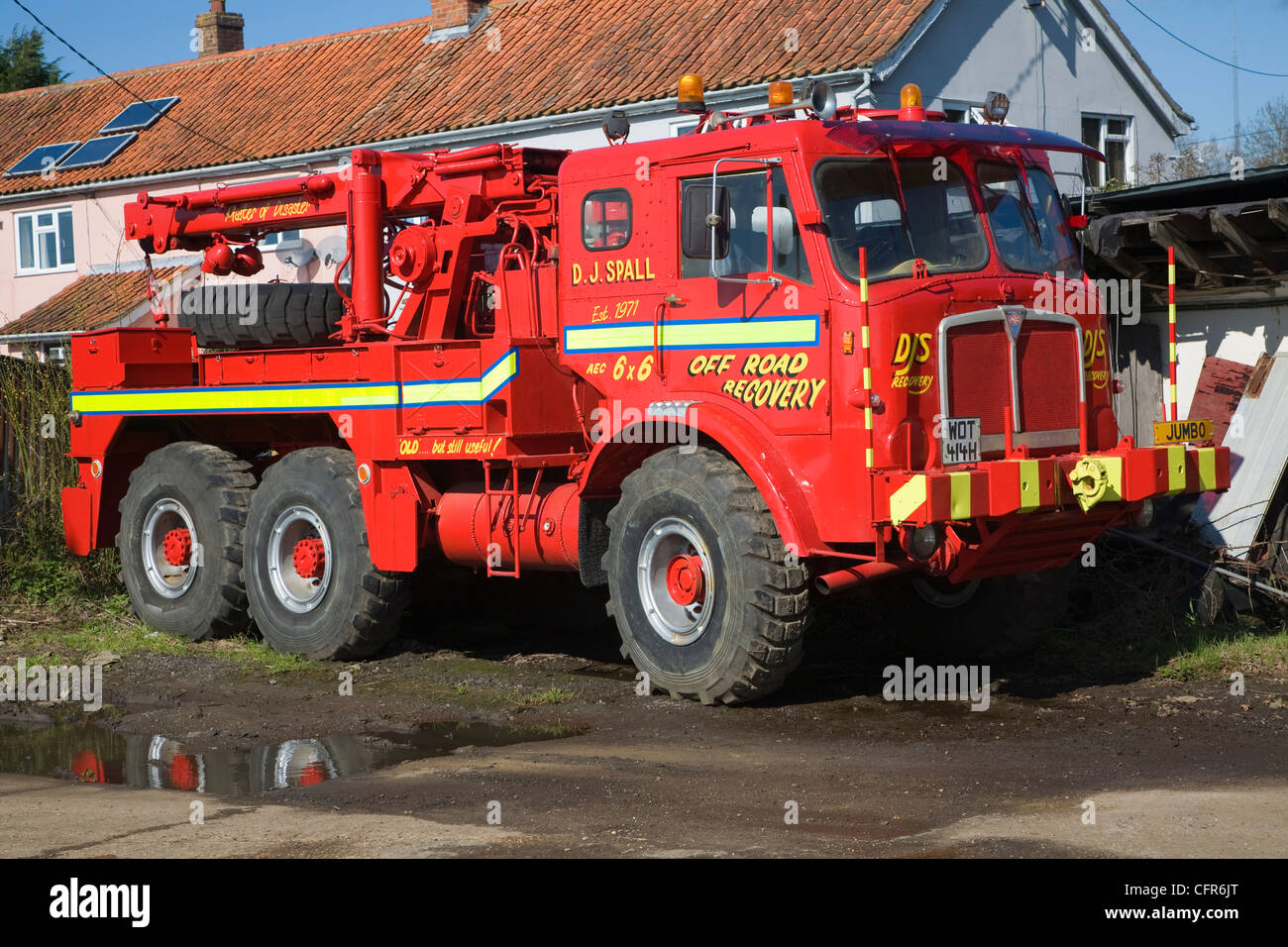 Big red truck hi-res stock photography and images - Alamy