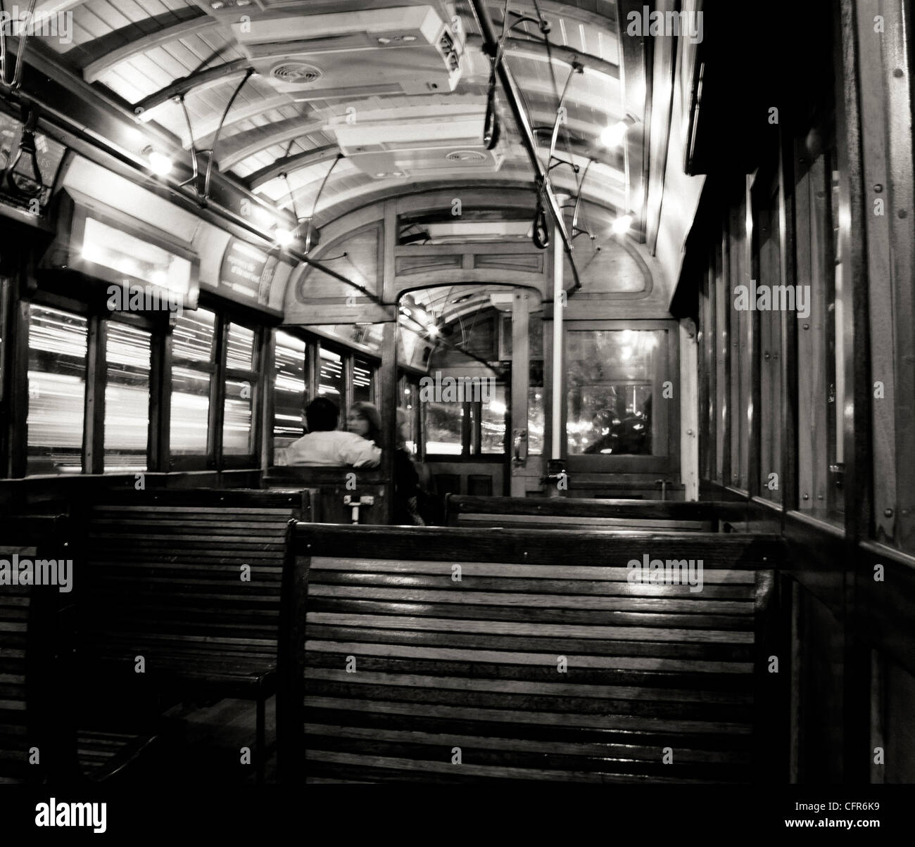 Joy ride along McKinney Avenue inside historic trolley car in uptown ...
