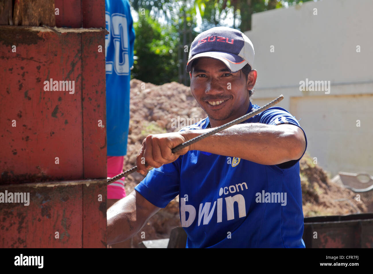 A Burmese labourer working in Phuket, Thailand Stock Photo - Alamy