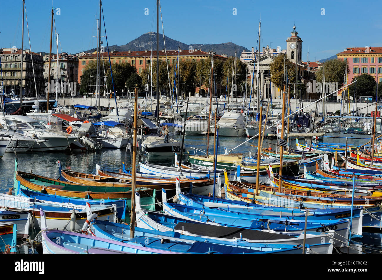 Port Lympia in the Quartier du Port, Nice, Alpes Maritimes, Provence ...