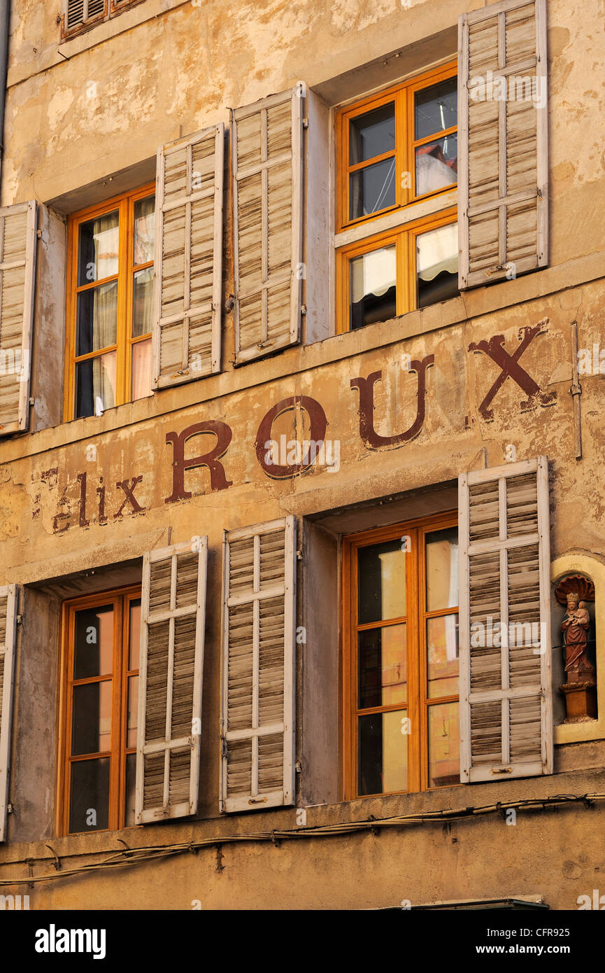 Outside of a building script for a western hi-res stock photography and ...