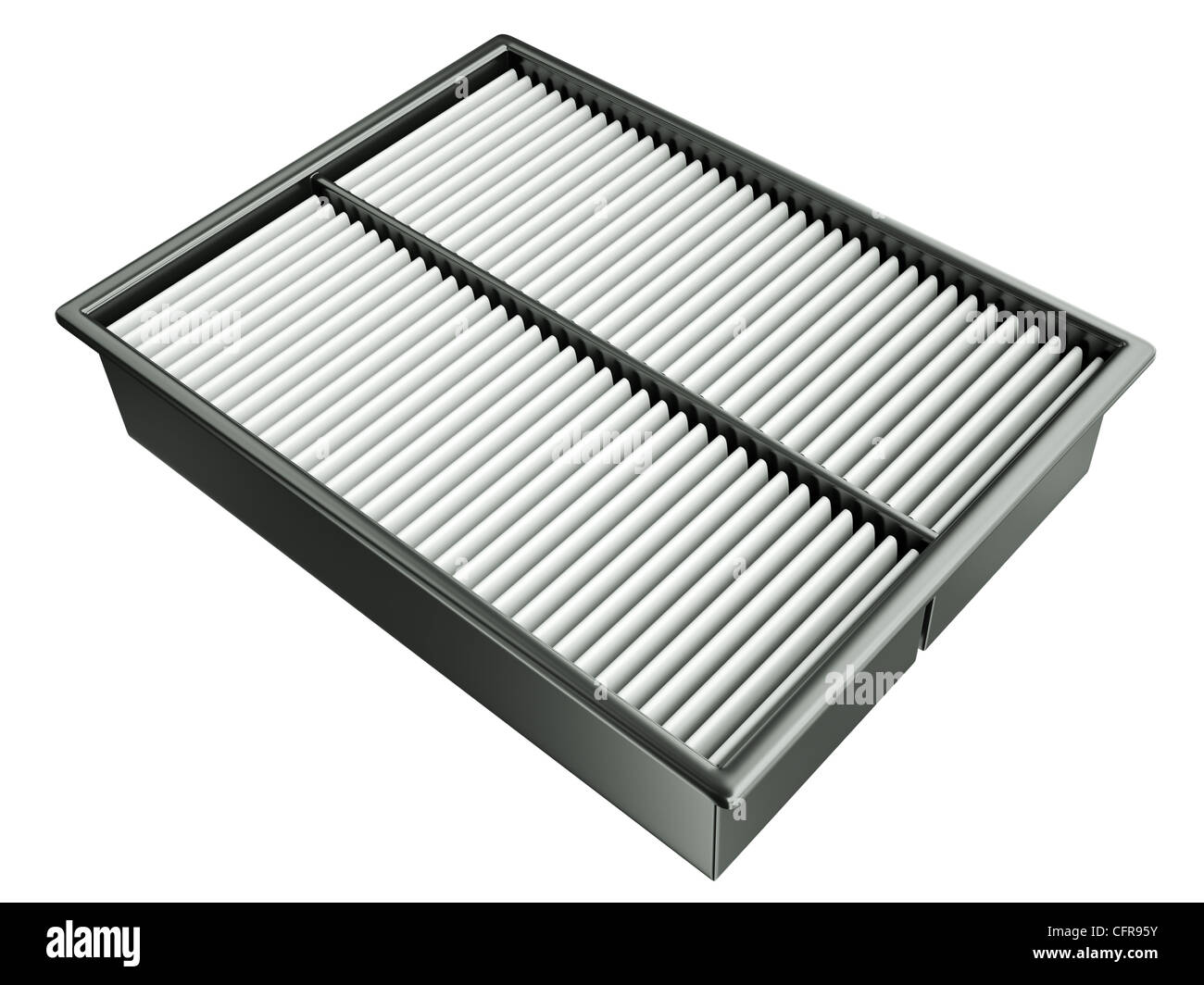 Automotive air filter. 3D render Stock Photo - Alamy