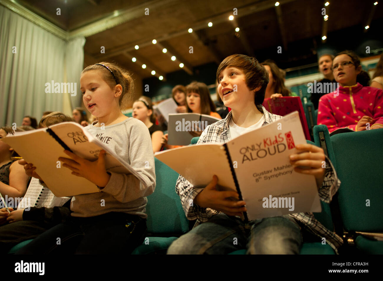 The 'Only Kids Aloud' welsh children's choir rehearsing Mahler's 8th ...