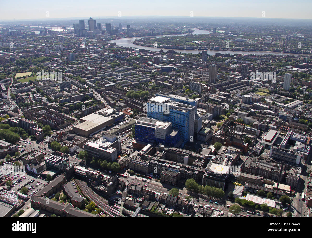 Aerial view of The Royal London Hospital Stock Photo - Alamy
