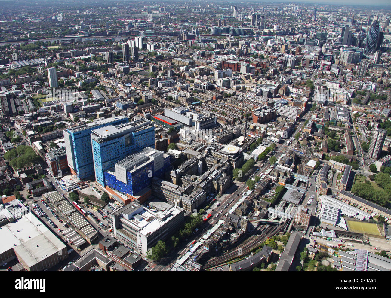 Aerial view of The Royal London Hospital Stock Photo - Alamy
