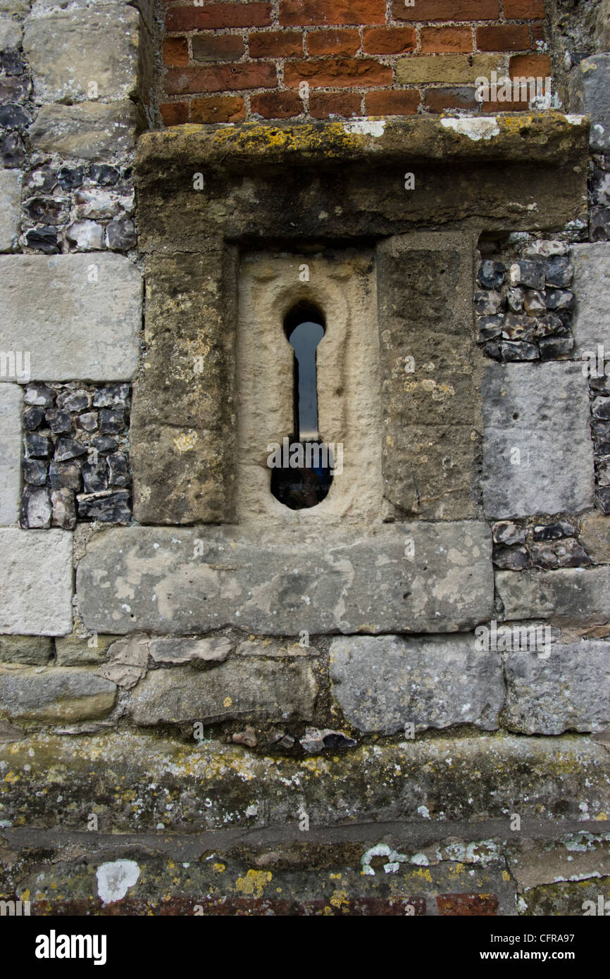Tudor keyhole window of The Old Mill Hotel, Harnham, Salisbury Stock ...