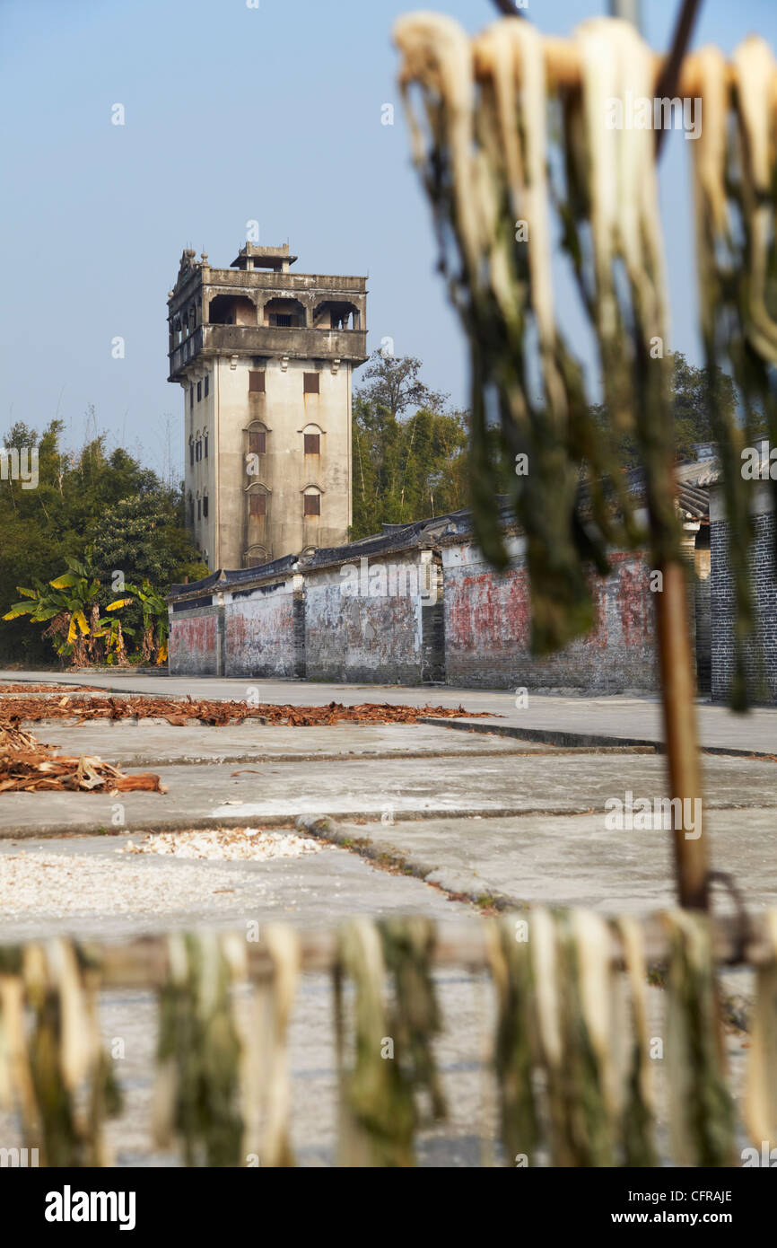 Watchtower (diaolou) in Majiang Long village, UNESCO World Heritage ...