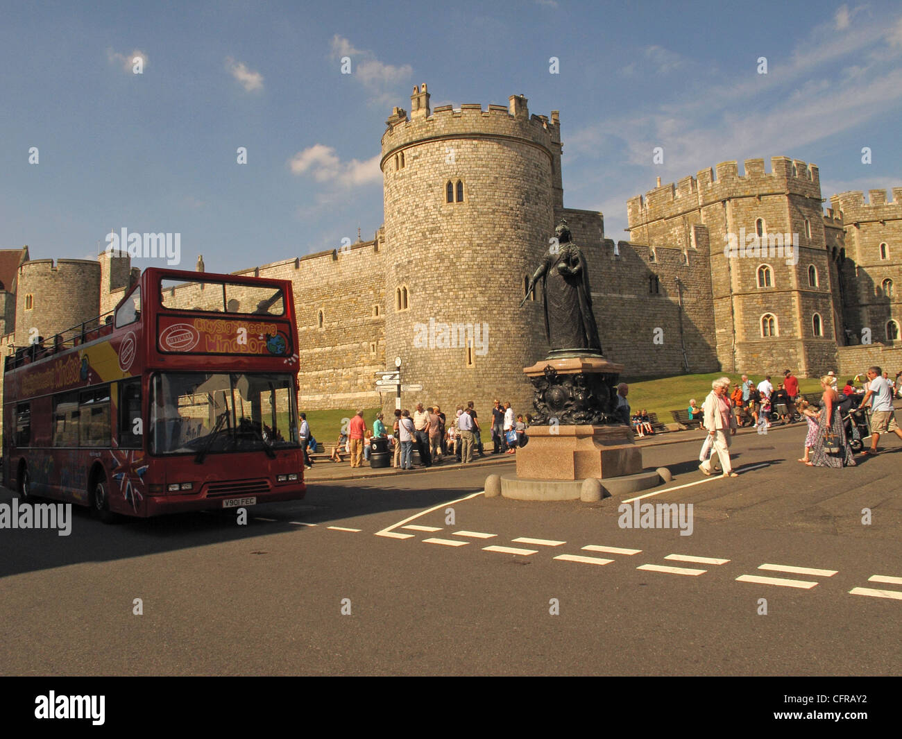 Windsor castle as seen from Windsor town Stock Photo - Alamy