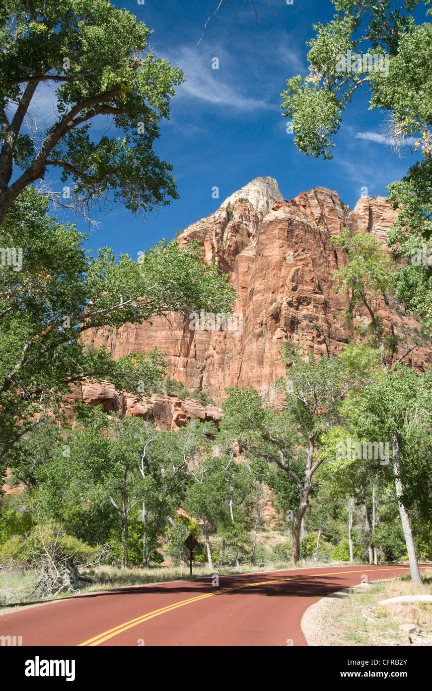 Zion Canyon Scenic Drive, near Zion Lodge, Zion National Park, Utah ...