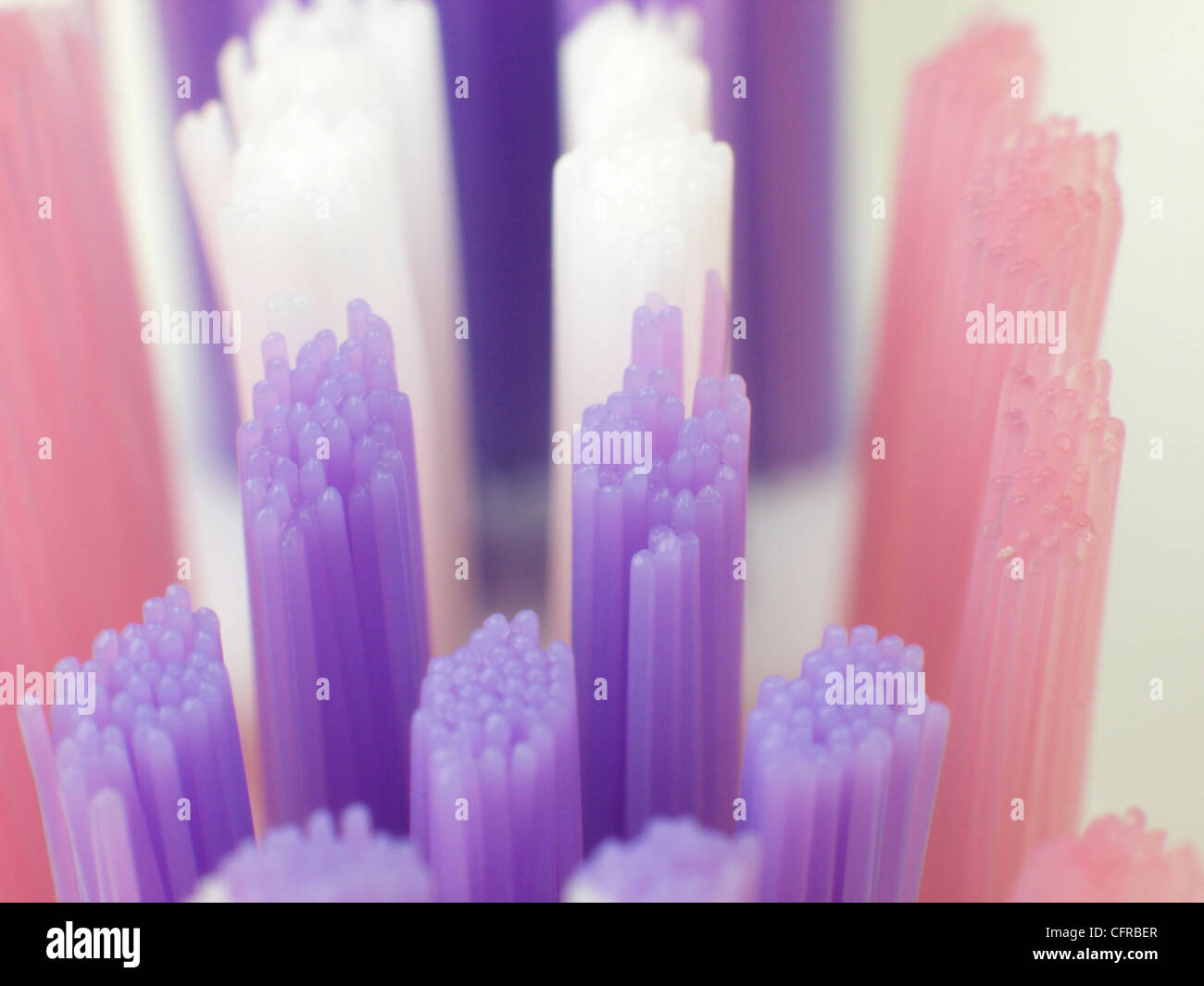 Extreme close up of a toothbrush Stock Photo - Alamy