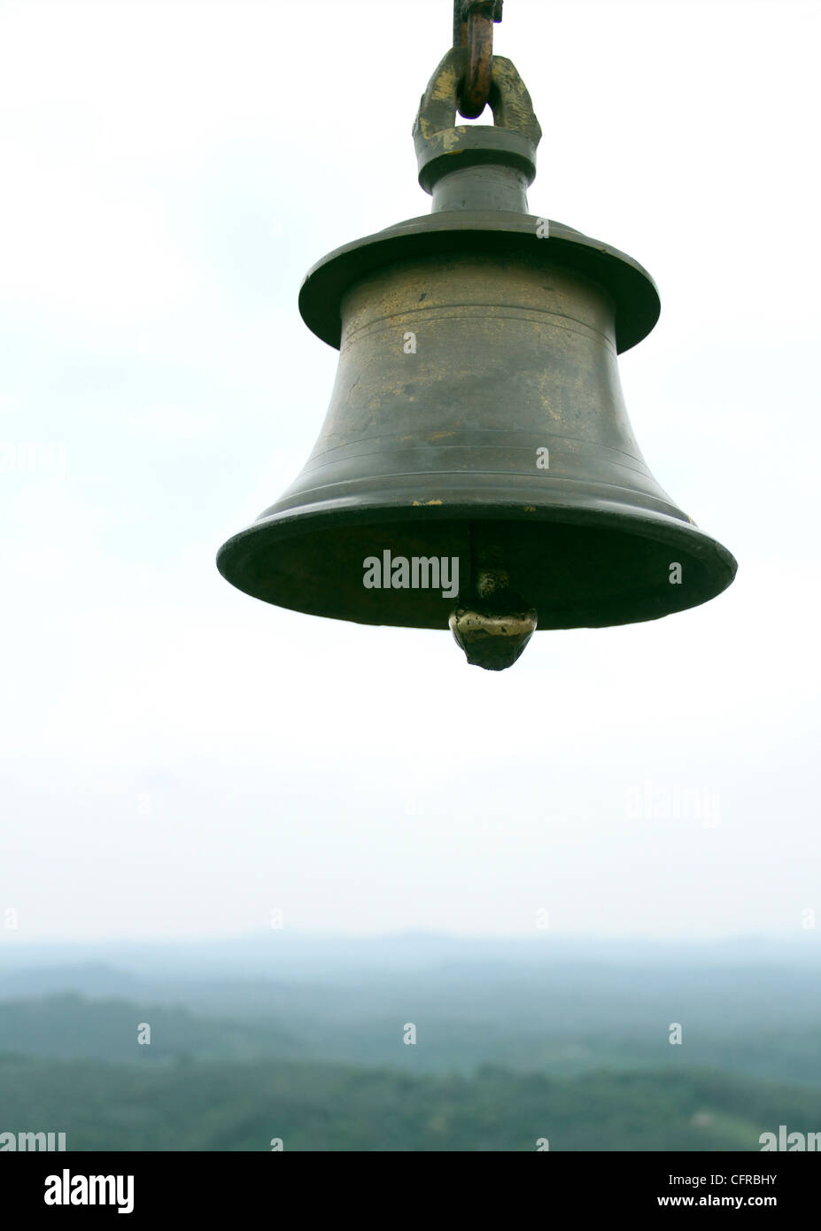 Temple Bell with a clipping path Stock Photo - Alamy