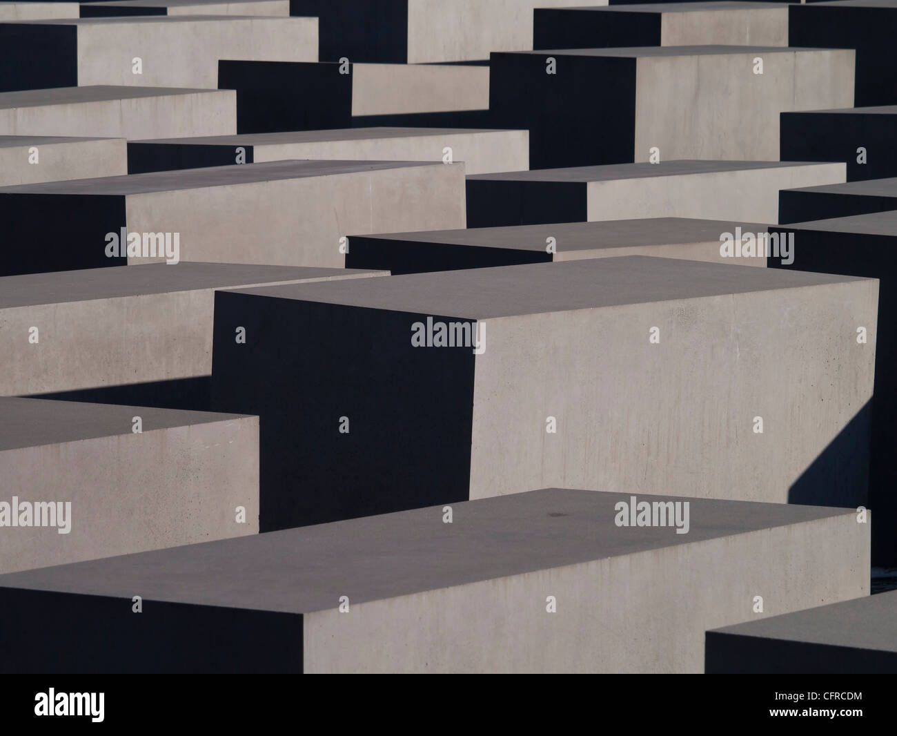 Concrete blocks forming the "Memorial to the Murdered Jews of Europe ...