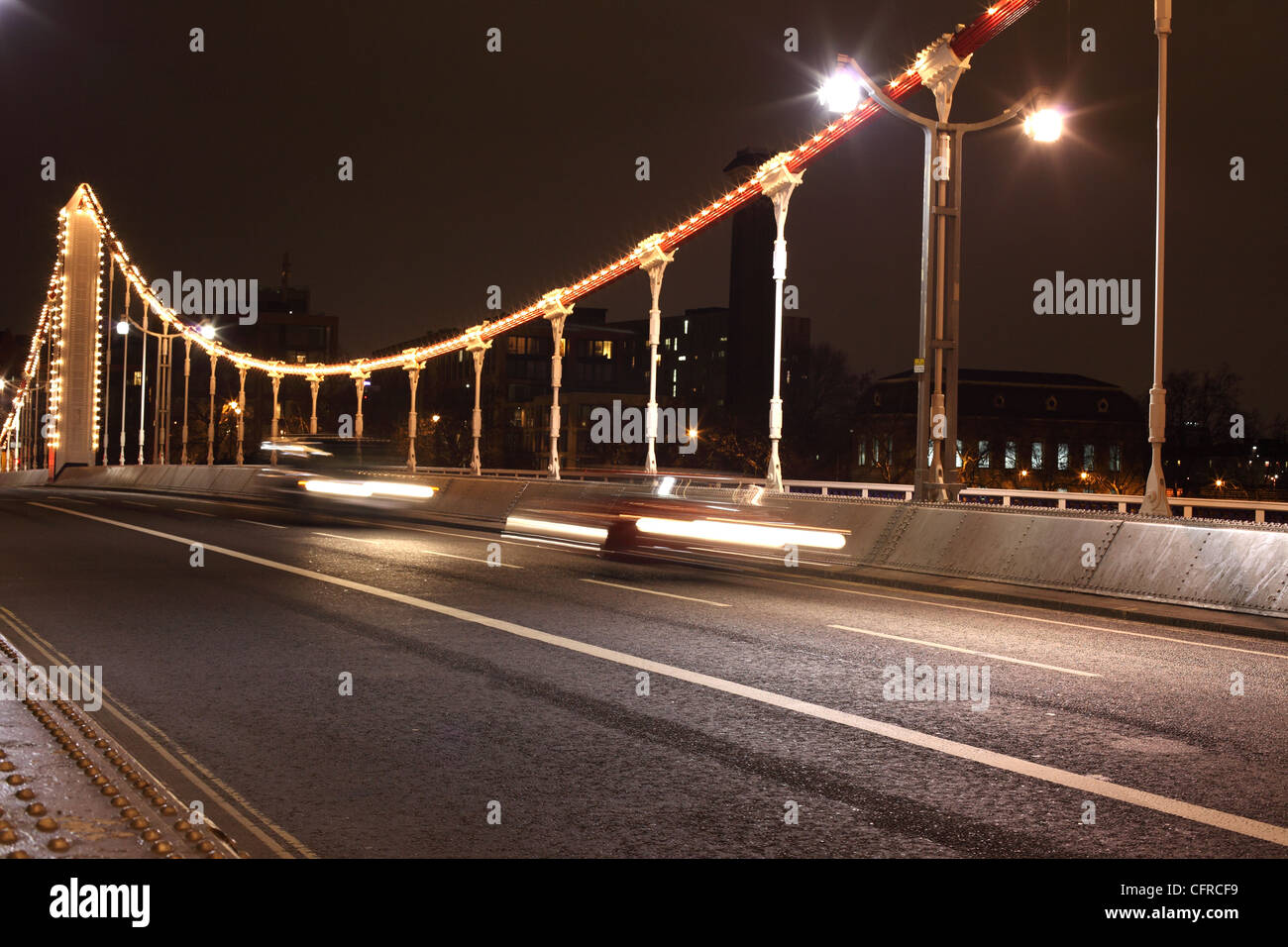 Bridge cars over river night hi-res stock photography and images - Alamy